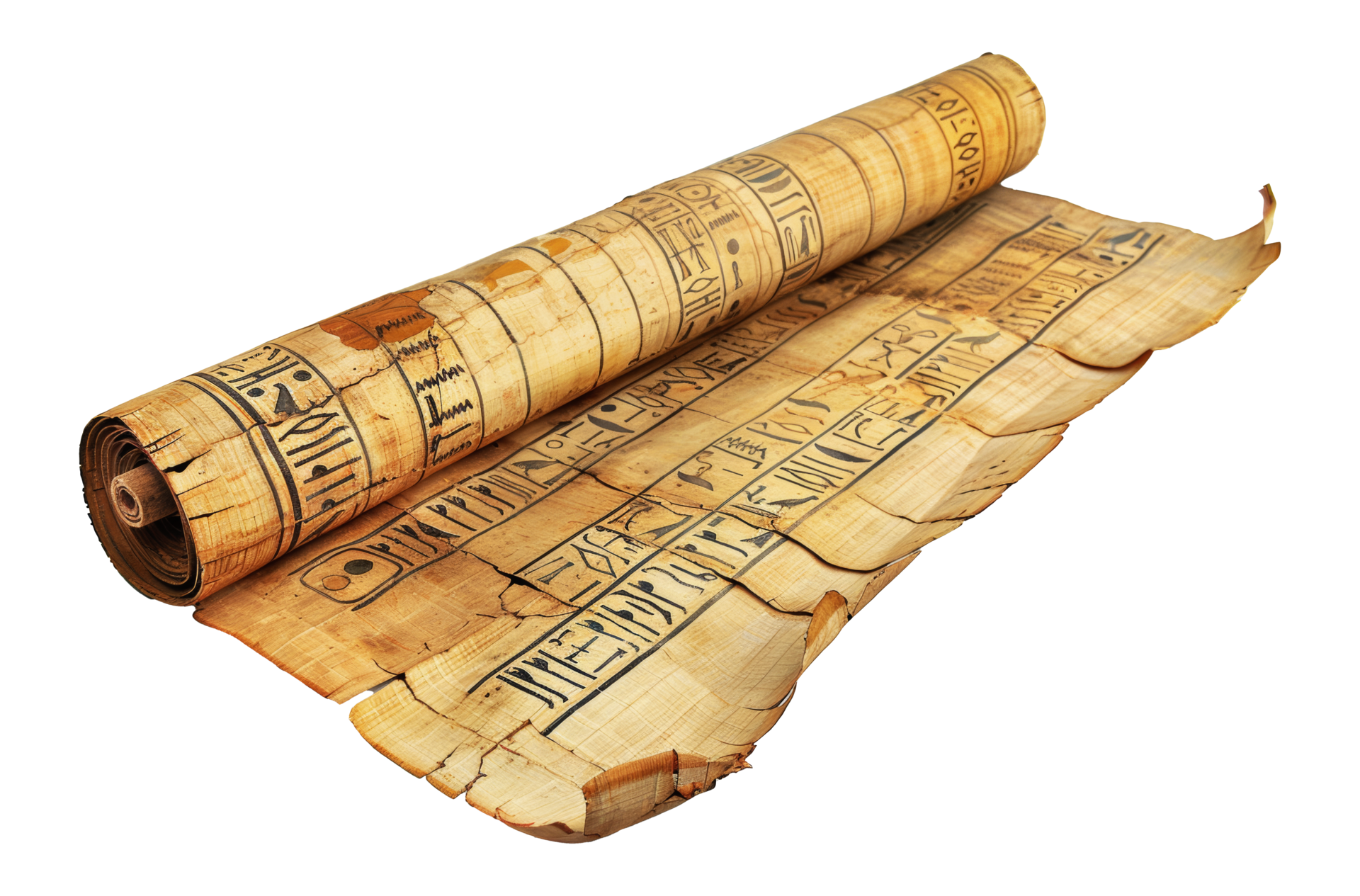 Rolled ancient Egyptian papyrus scrolls, cut out - stock .. 45912675 PNG Rolled ancient Egyptian papyrus scrolls, cut out - stock .. 45912675 PNG