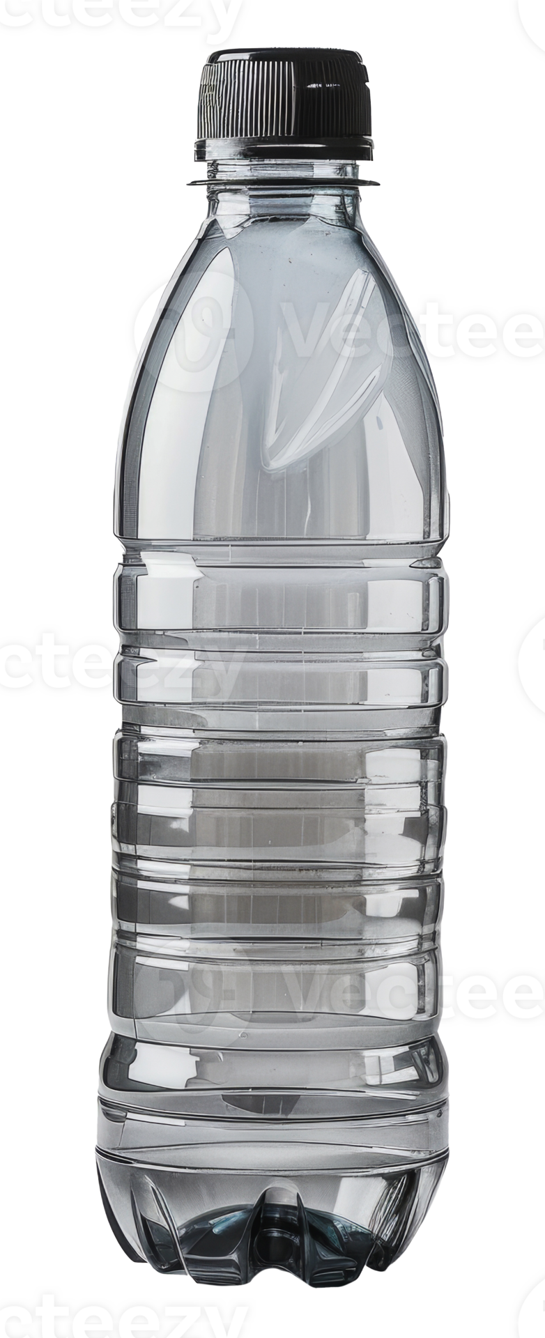 Transparent plastic water bottle, cut out - stock . 45913457 PNG
