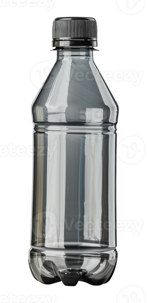 Transparent plastic water bottle, cut out - stock . 45913460 PNG