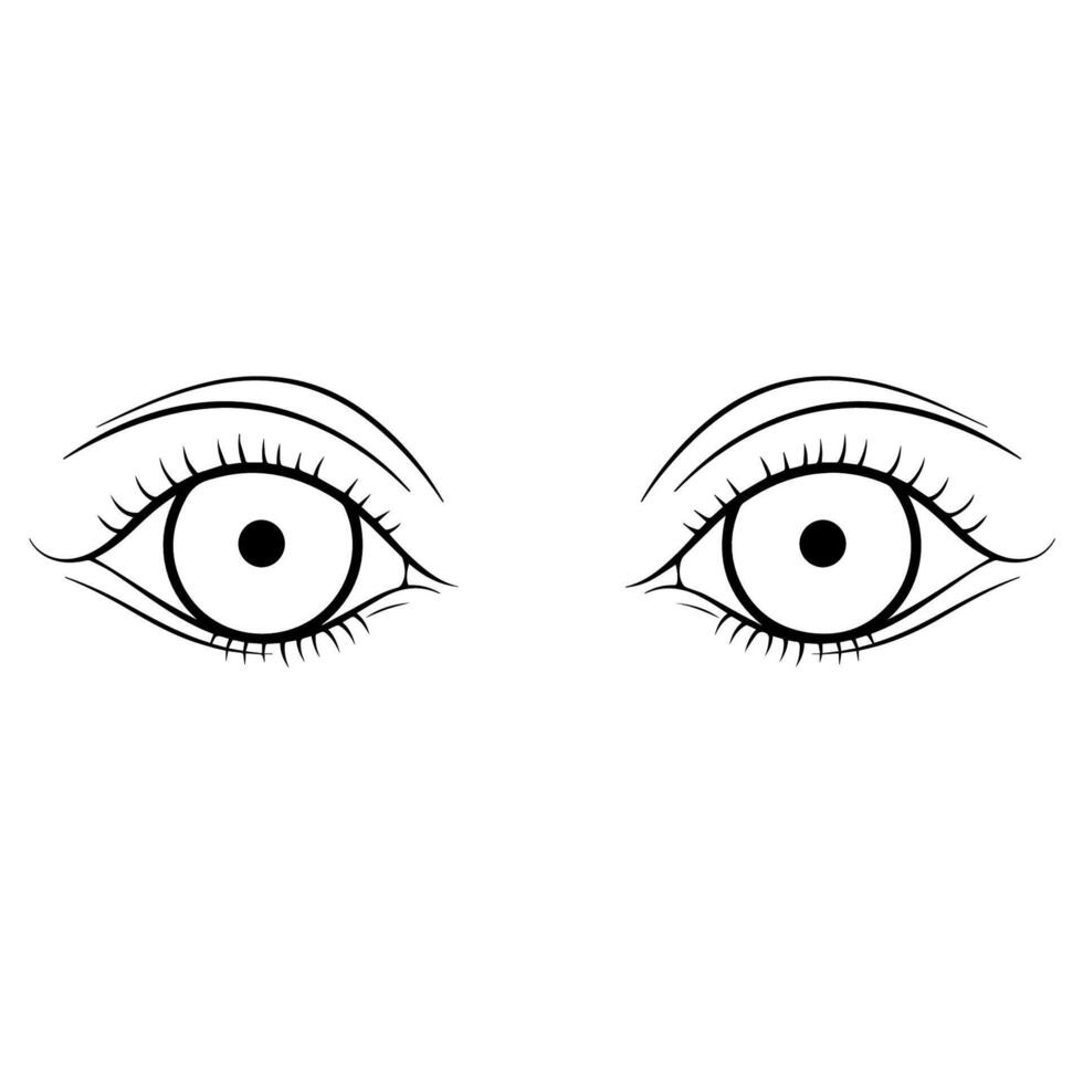 Outline Of Eyes Icon Versatile For Various Visual Designs 45916583 Vector Art At Vecteezy