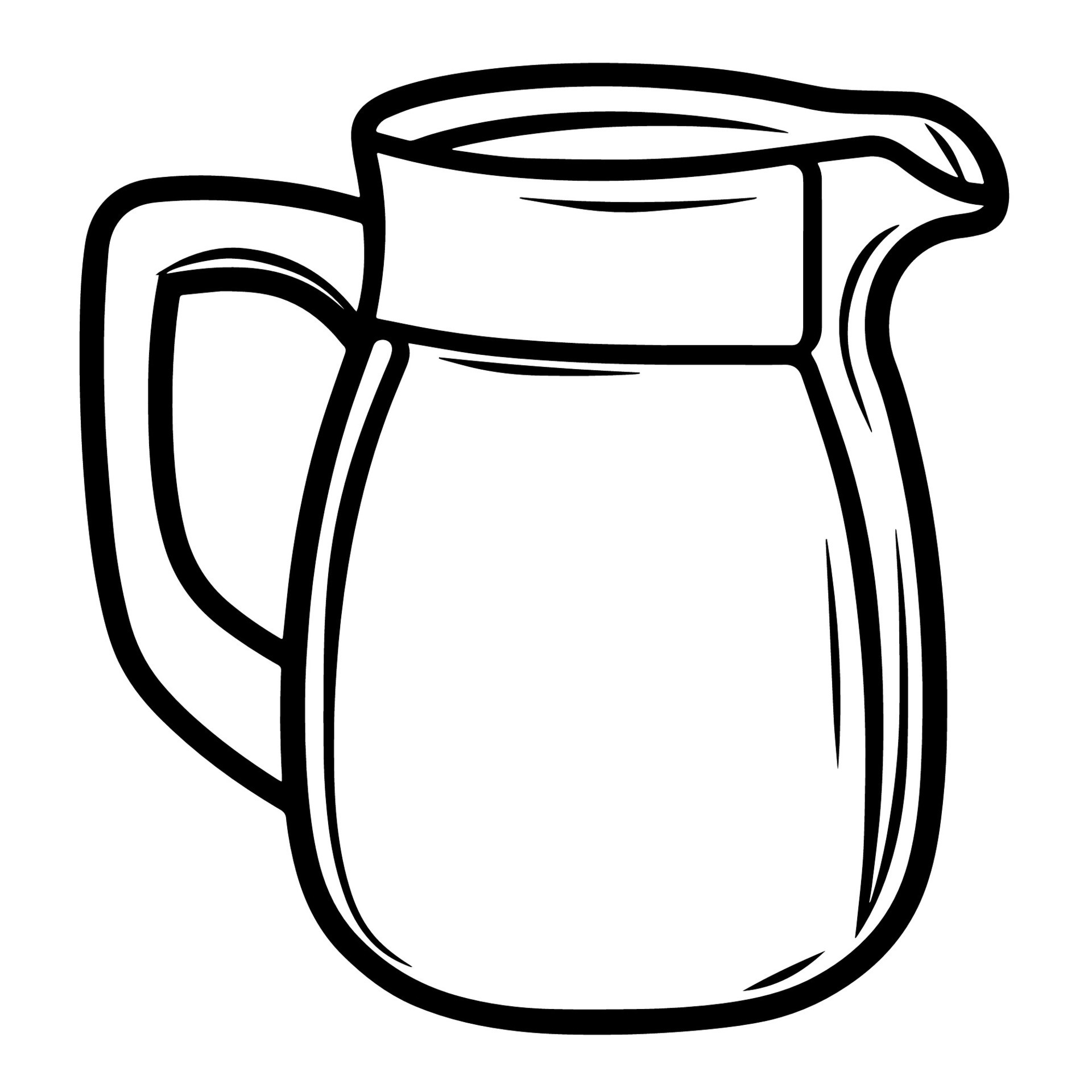 Simple Pitcher Of Milk Outline Icon For Dairy Designs 45916894 Vector Art At Vecteezy