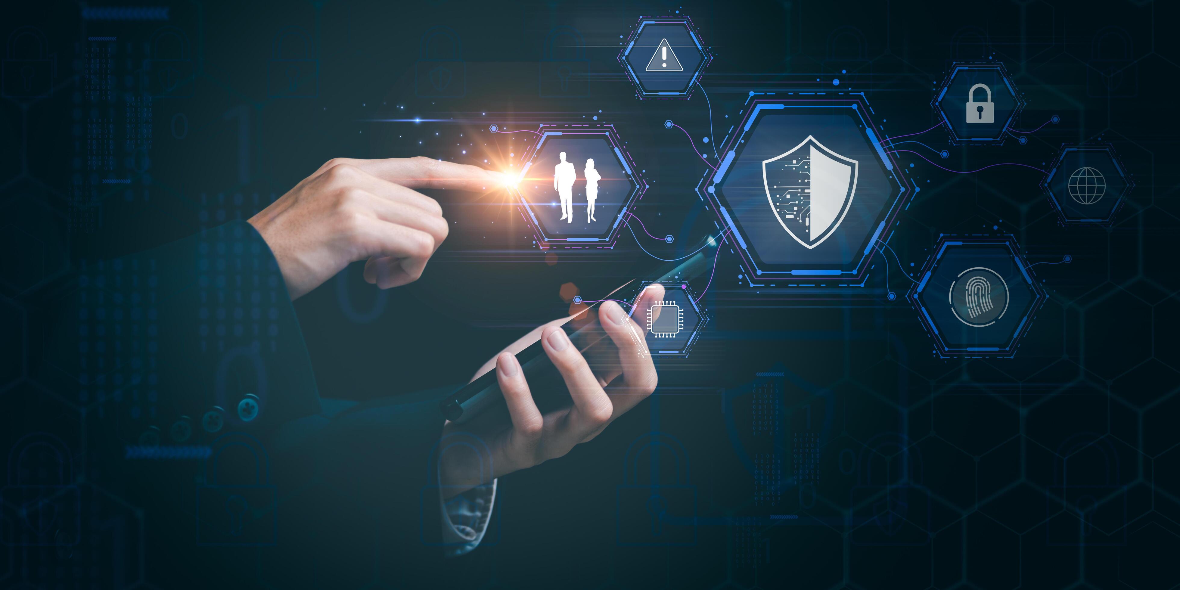 Data Protection Concept And Secure Internet Security Access Cyber Security Technology Login To