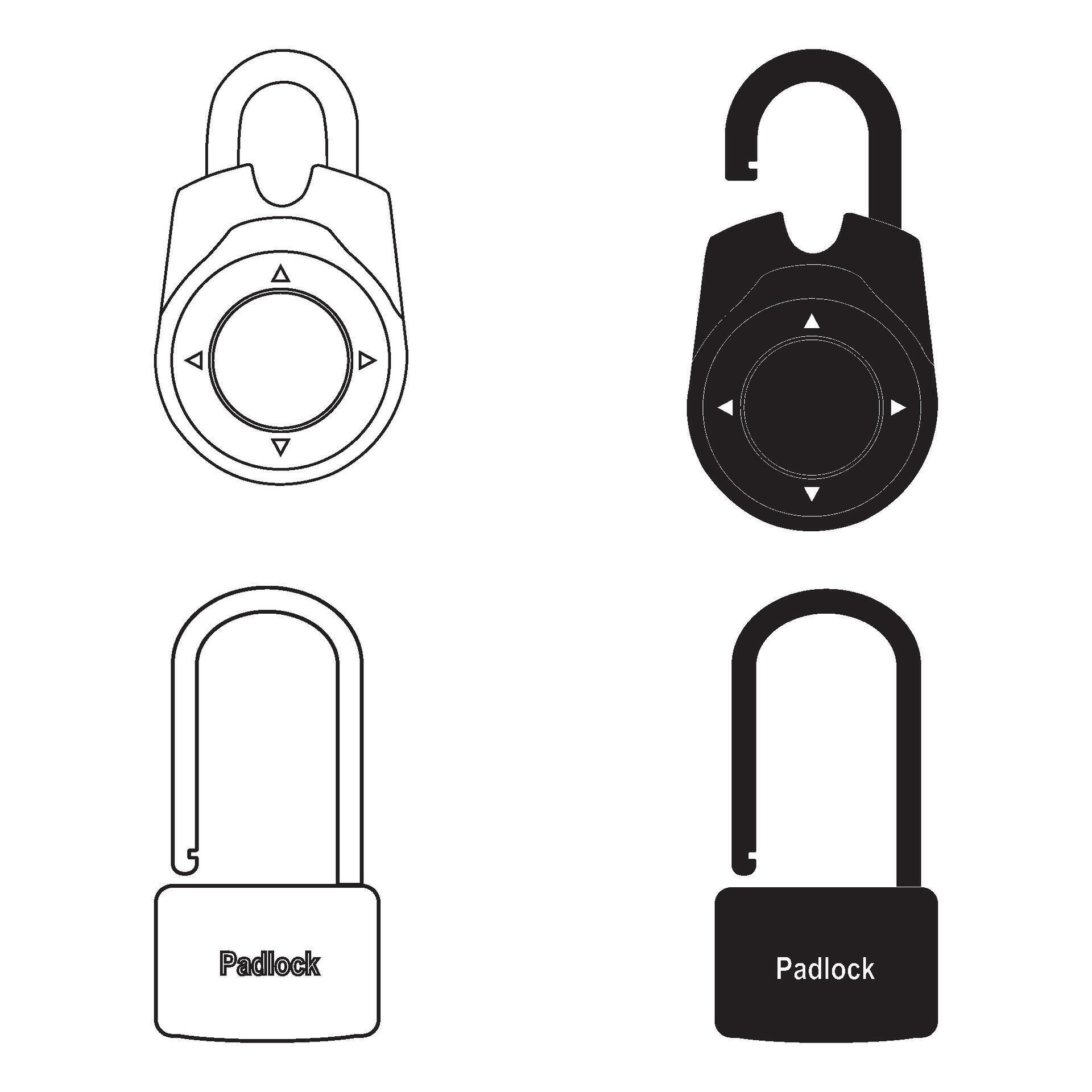 simple padlock design 45921978 Vector Art at Vecteezy