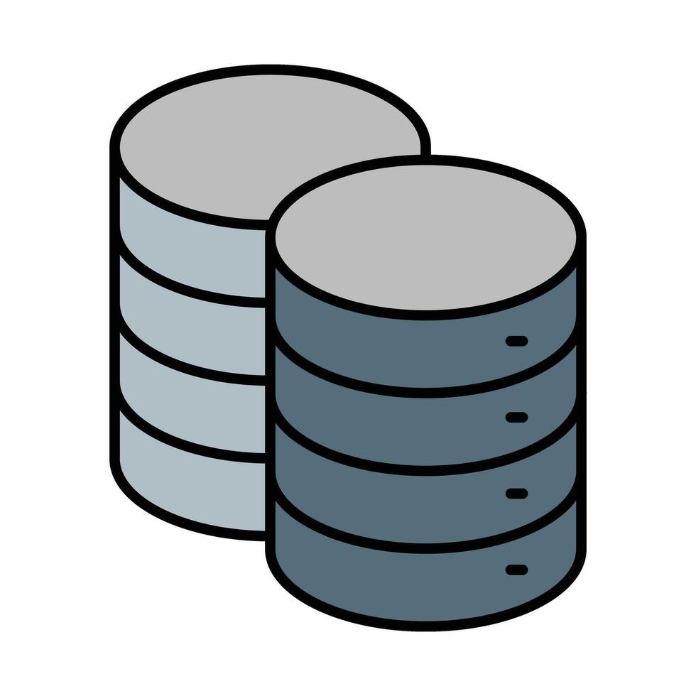 Database Line Filled Icon Design 45927158 Vector Art At Vecteezy