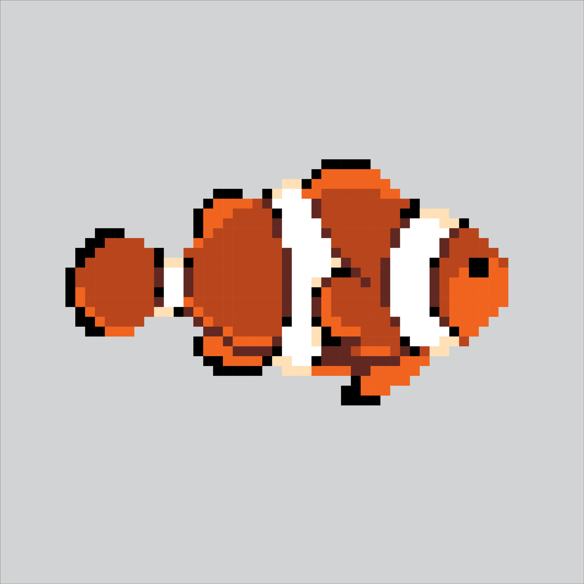 Pixel art illustration Clown Fish. Pixelated Clown Fish. Clown Fish ... Pixel art illustration Clown Fish. Pixelated Clown Fish. Clown Fish ...