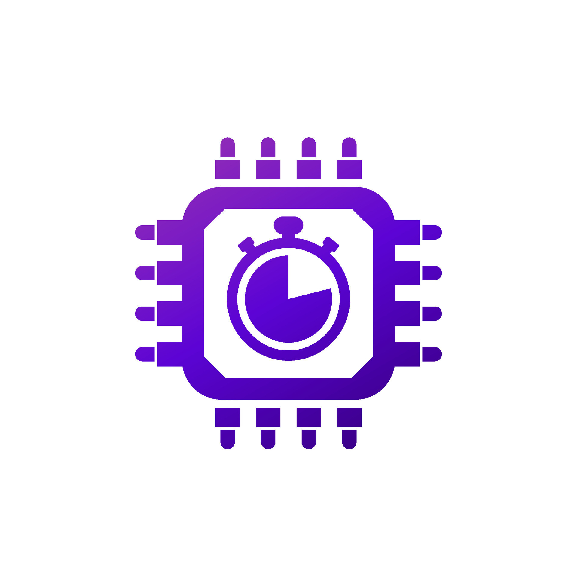 chipset performance test icon on white 45937154 Vector Art at Vecteezy