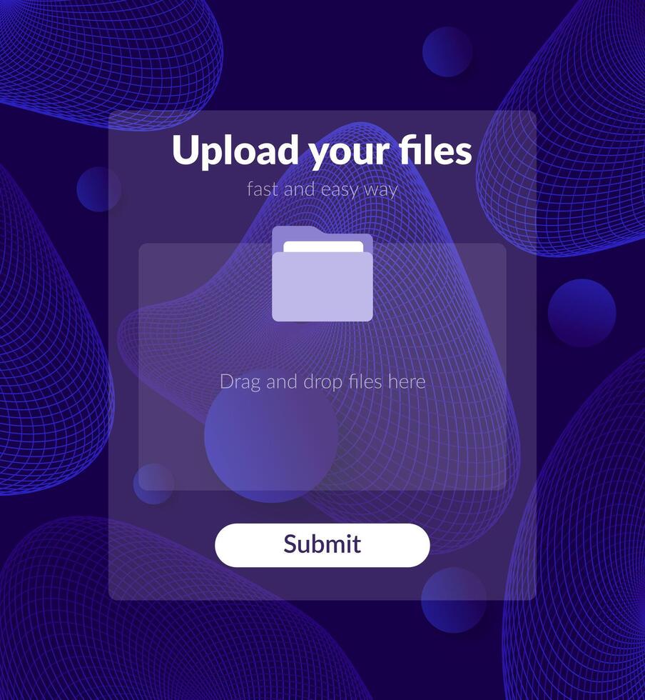 Upload Files Form With Submit Button Ui Design 45937200 Vector Art At Vecteezy