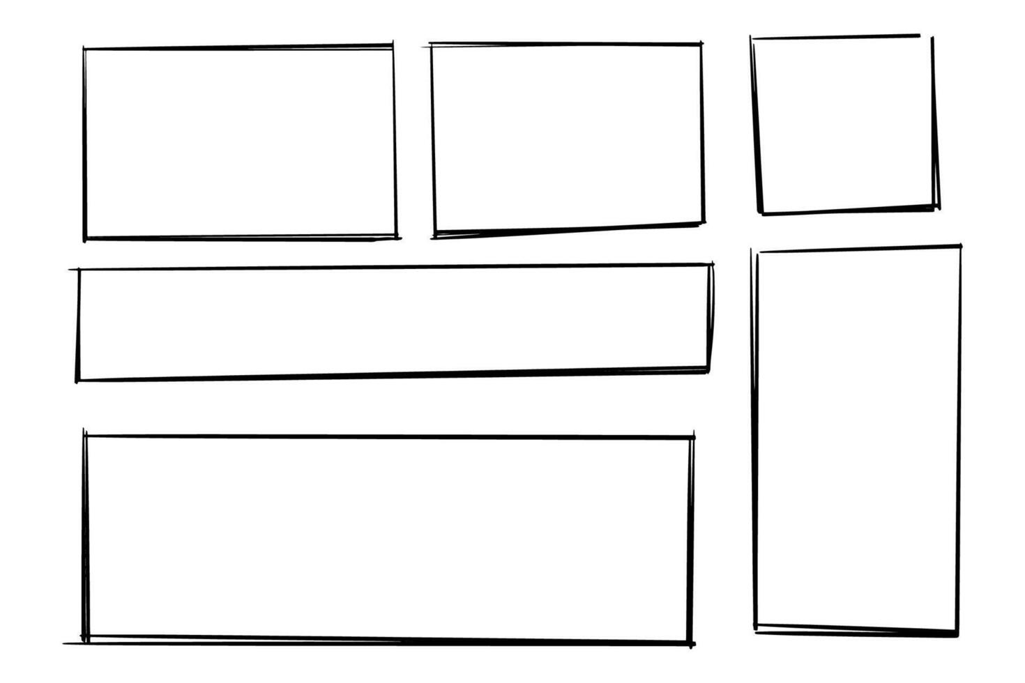 Rectangle frame cadre, edge grunge border, text box textured isolated ...