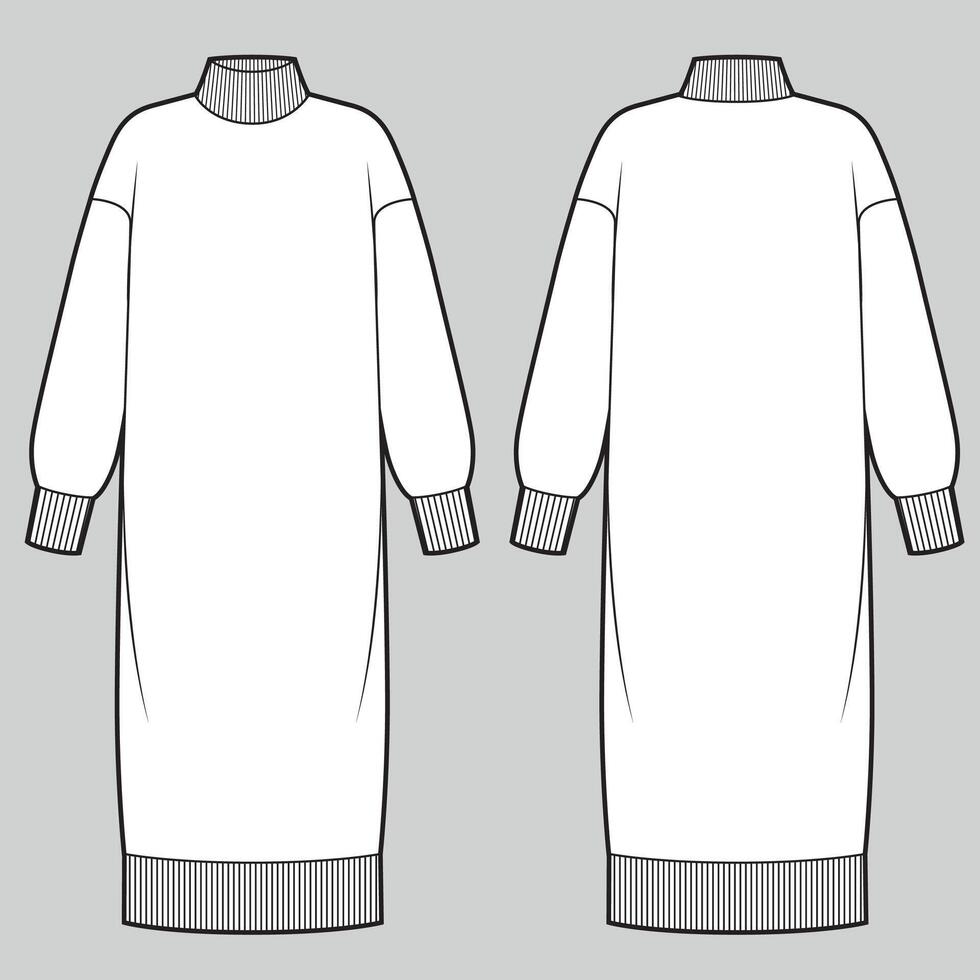 Dress Technical Fashion Illustration 45939594 Vector Art At Vecteezy