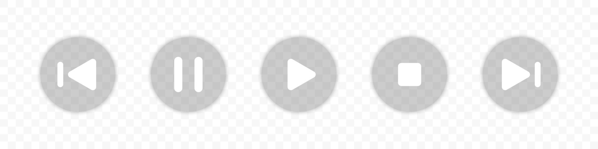 Play button set. or audio player buttons. , audio, player signs ...