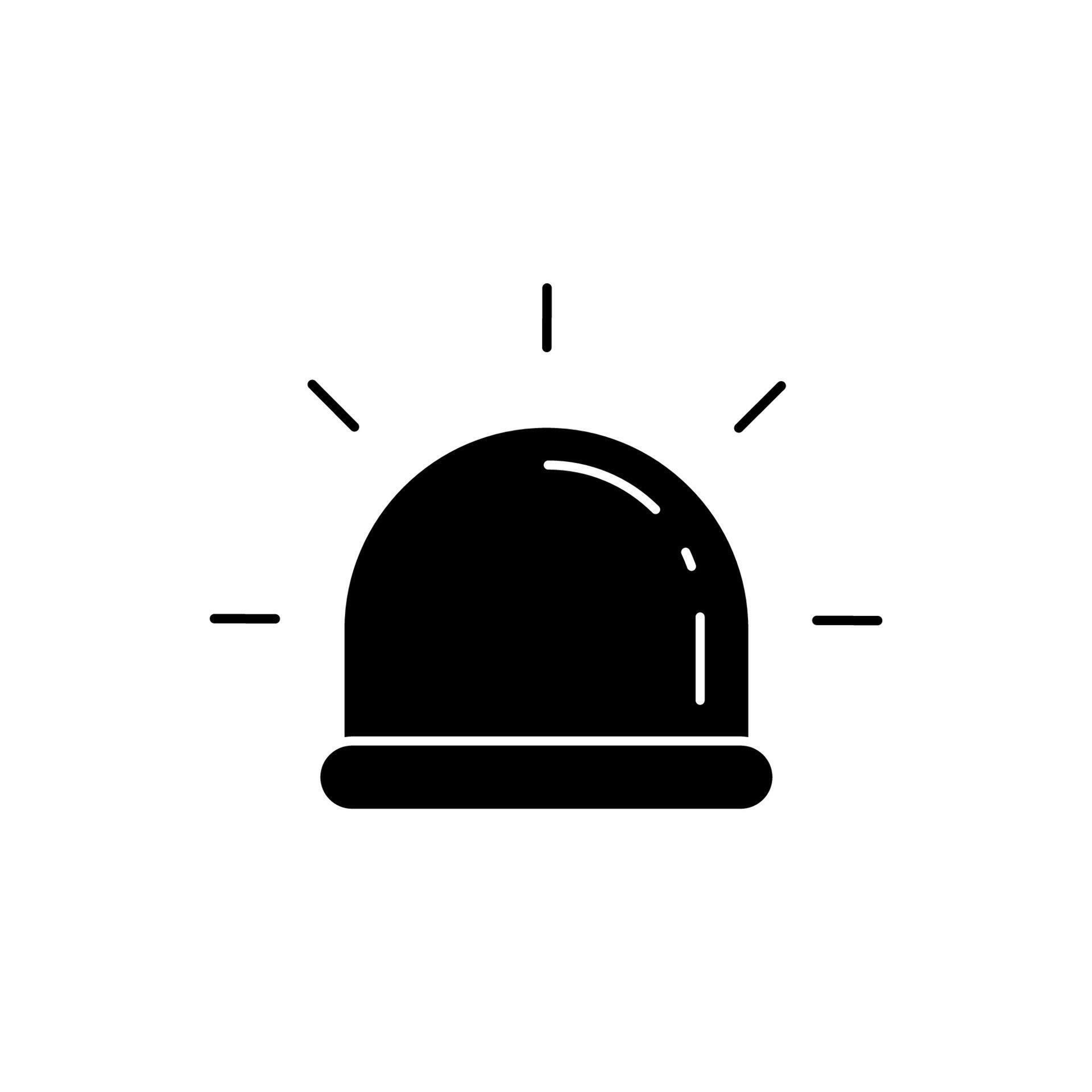 siren concept line icon. Simple element illustration. siren concept ...