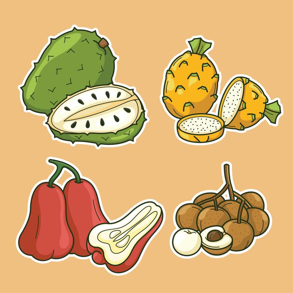 Fresh Colorful Tropical Exotic Fruits Sliced 45947051 Vector Art at ... Fresh Colorful Tropical Exotic Fruits Sliced 45947051 Vector Art at ...