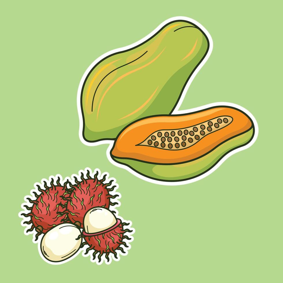 Fresh Colorful Tropical Exotic Fruits Sliced 45947054 Vector Art at ... Fresh Colorful Tropical Exotic Fruits Sliced 45947054 Vector Art at ...