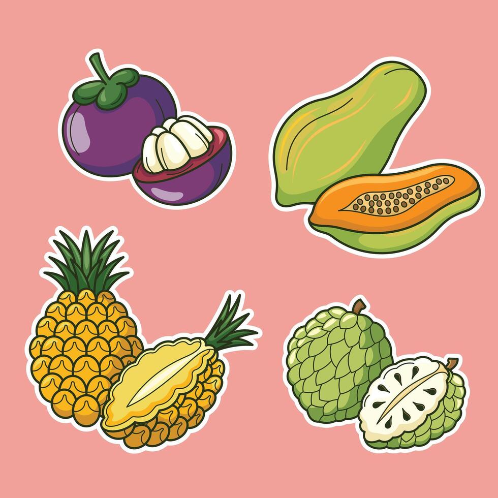 Fresh Colorful Tropical Exotic Fruits Sliced 45947056 Vector Art at ... Fresh Colorful Tropical Exotic Fruits Sliced 45947056 Vector Art at ...