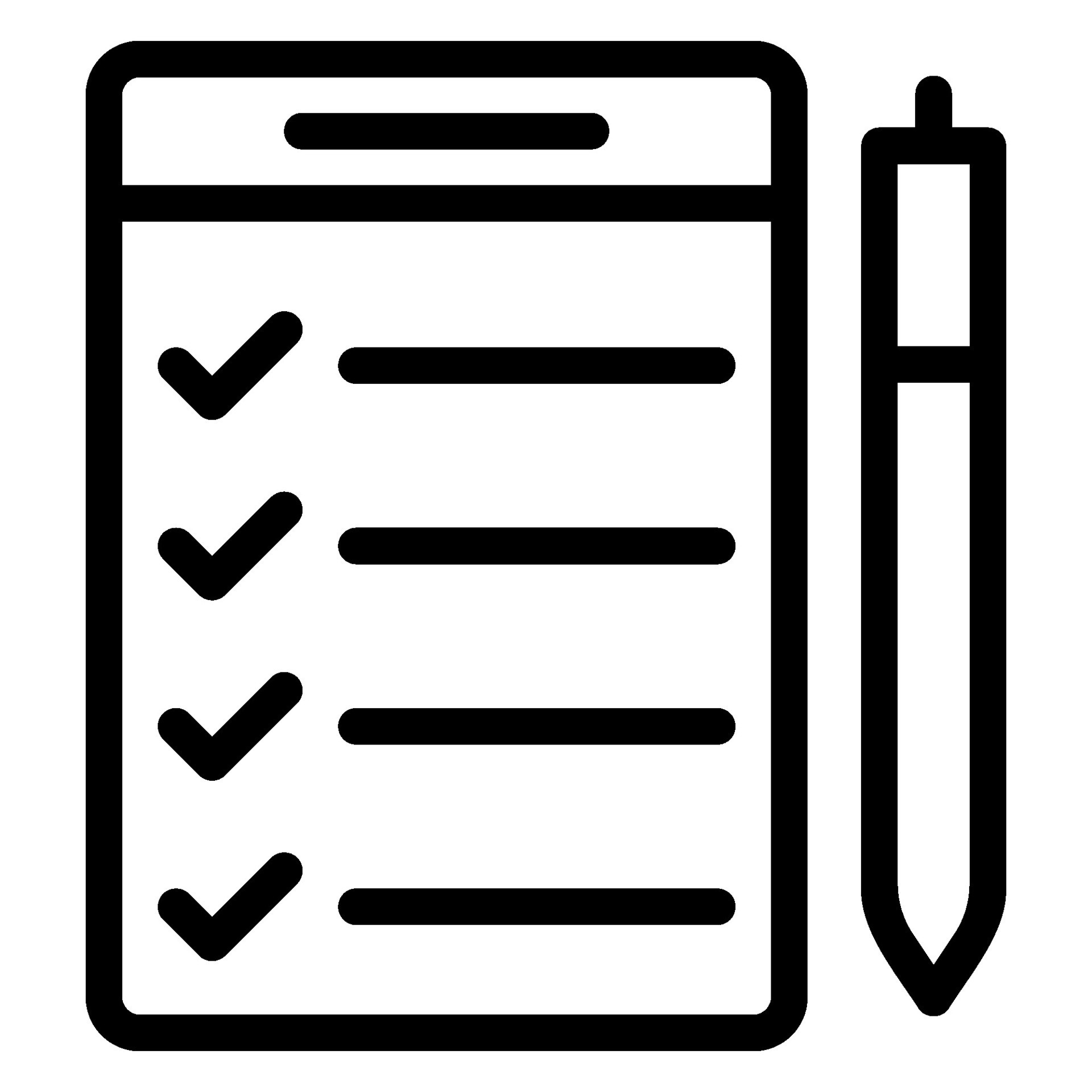 task list line icon 45947706 Vector Art at Vecteezy
