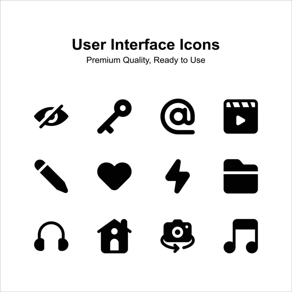 Get this creative icons pack of user interface, easy to use vectors ...