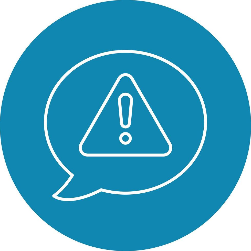 Error Message Line Icon 45949085 Vector Art at Vecteezy