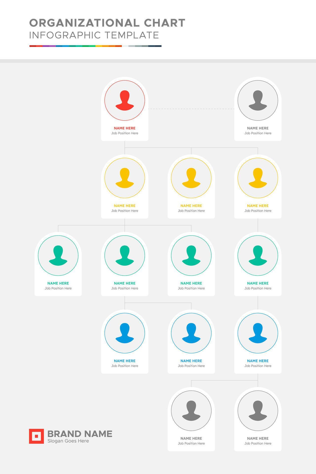 Organizational Chart, Tree Diagram, Dendrogram Business Infographic ...