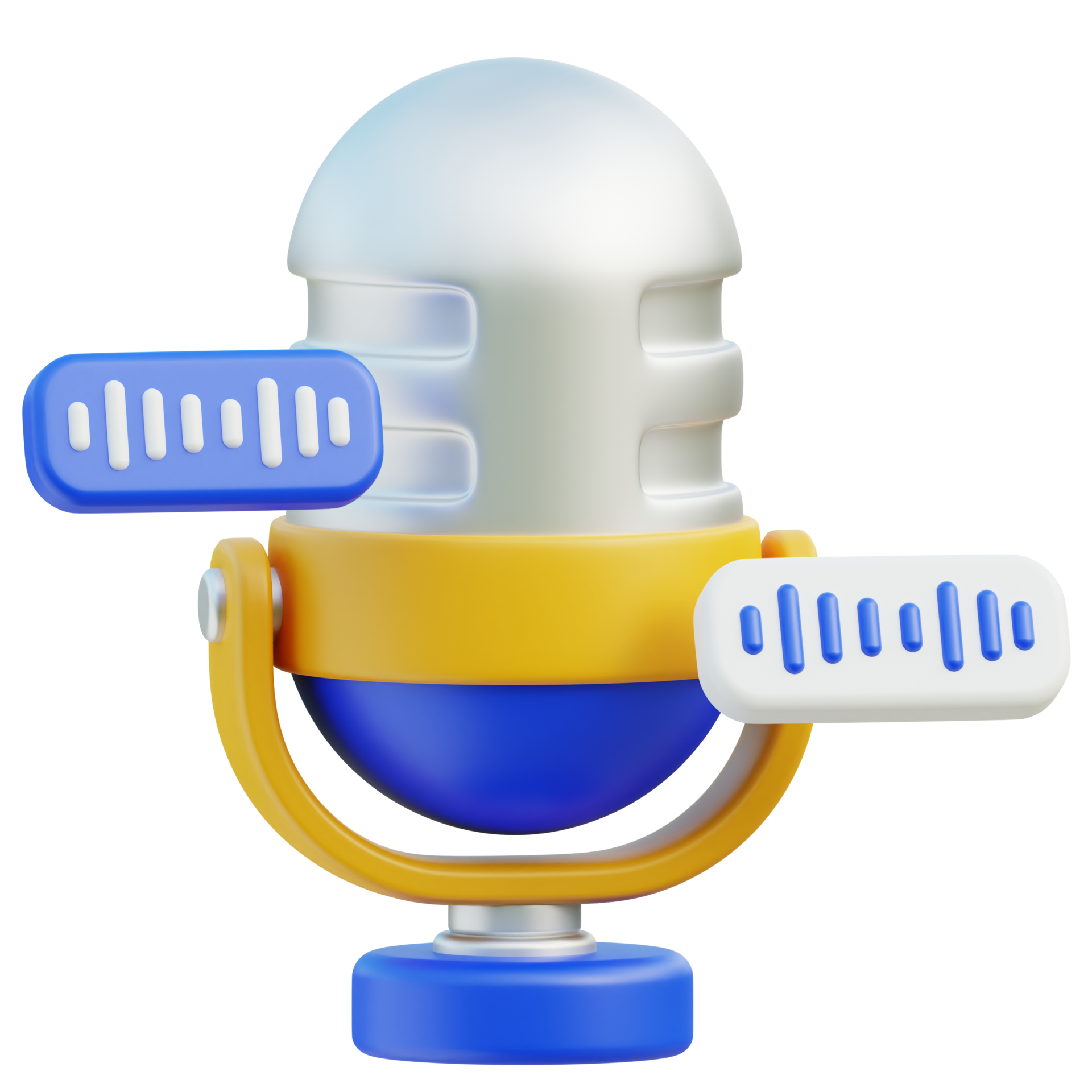 AI Voice Recognition Icon 3D Design 45954831 PNG