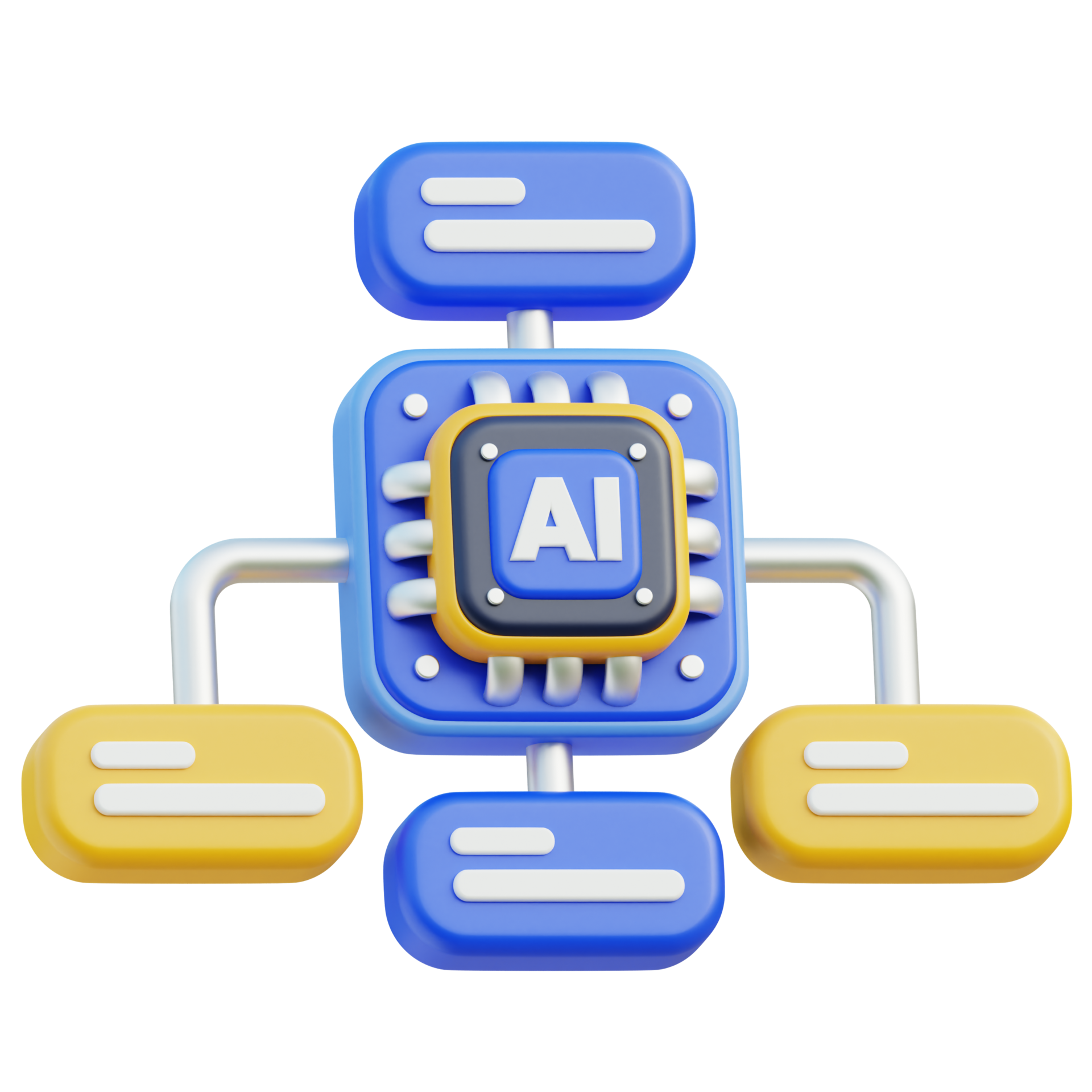 AI Artificial Intelligence Algorithm Icon 3D Design 45954839 PNG