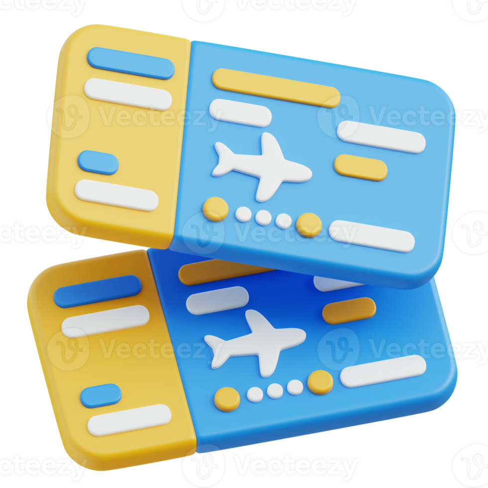 Boarding Pass Icon 3d Design 45954900 Png