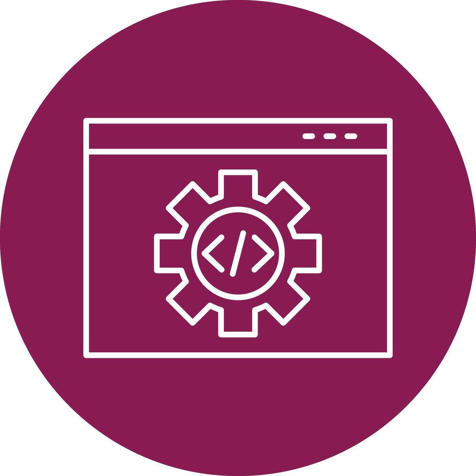 Backend Line Circle Icon Design 45955340 Vector Art at Vecteezy