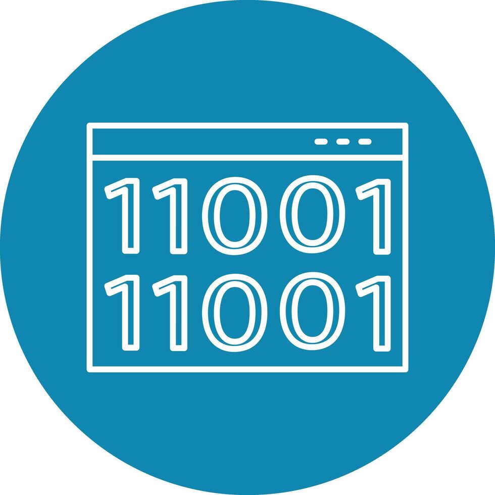 Binary Code Line Circle Icon Design 45955942 Vector Art At Vecteezy