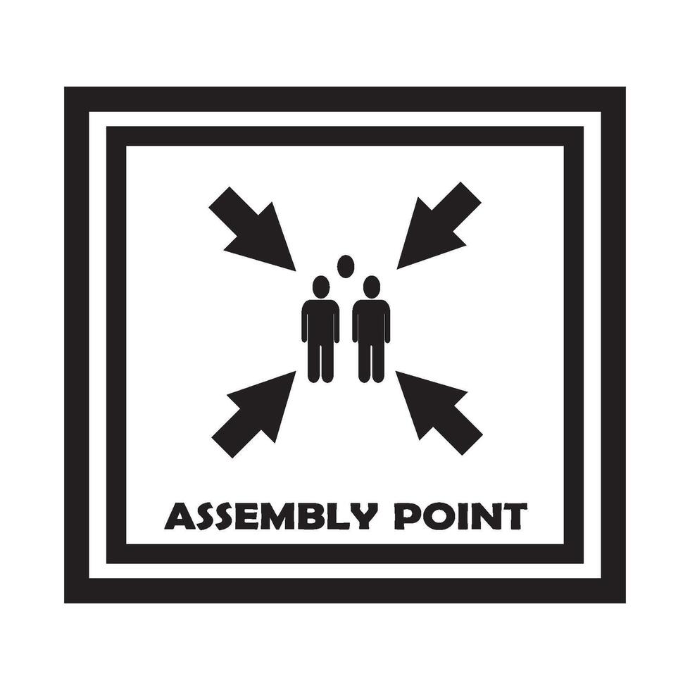 Assembly Point Icon 45958300 Vector Art at Vecteezy