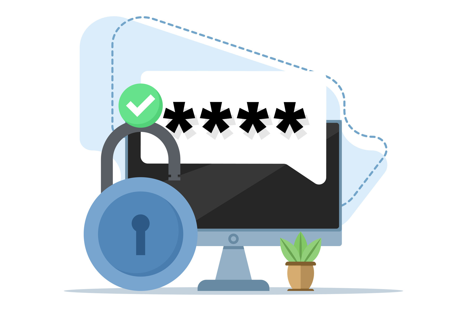 pin code password protection concept. concept of personal data ...
