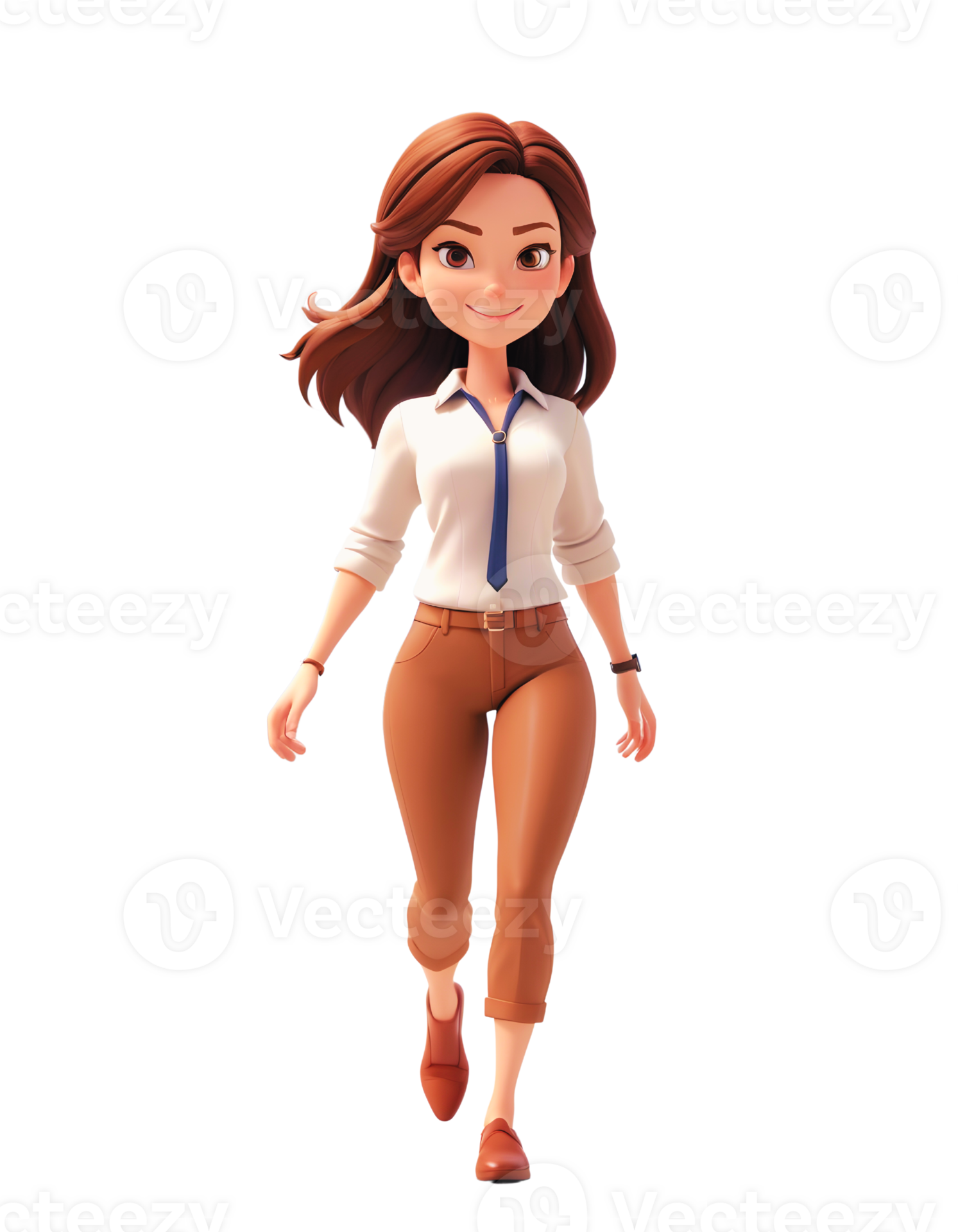 Cheerful Stylish Girls 3d Character Design 45963011 Png