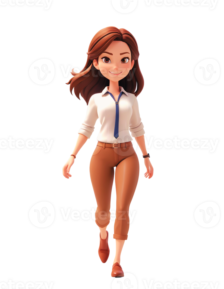 Cheerful Stylish Girls 3d Character Design 45963011 Png