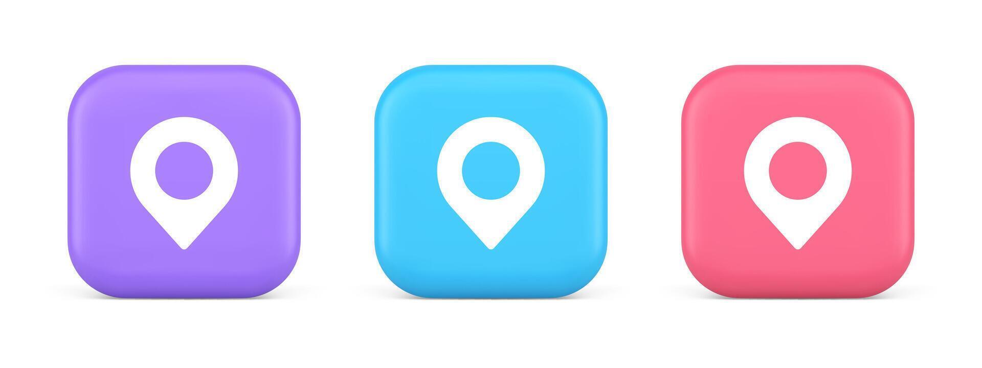 Gps Map Pin Location Service Button Application Direction Distance
