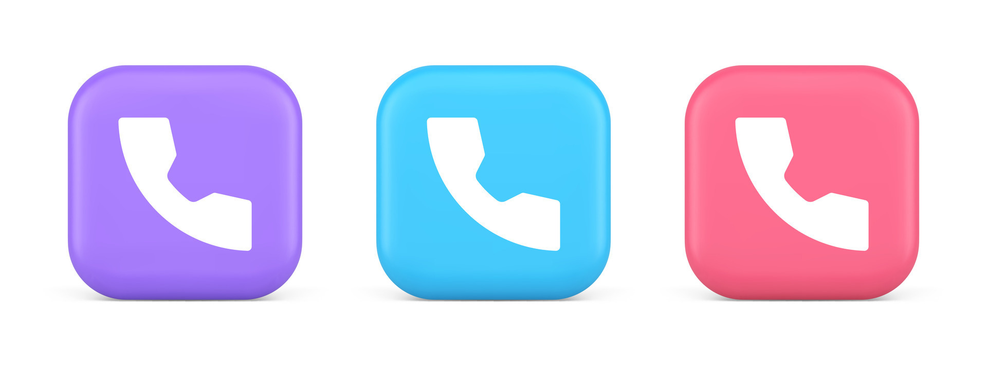 Phone Call Contact Voice Communication Button Web Application Design 3d Realistic Icon 45976281