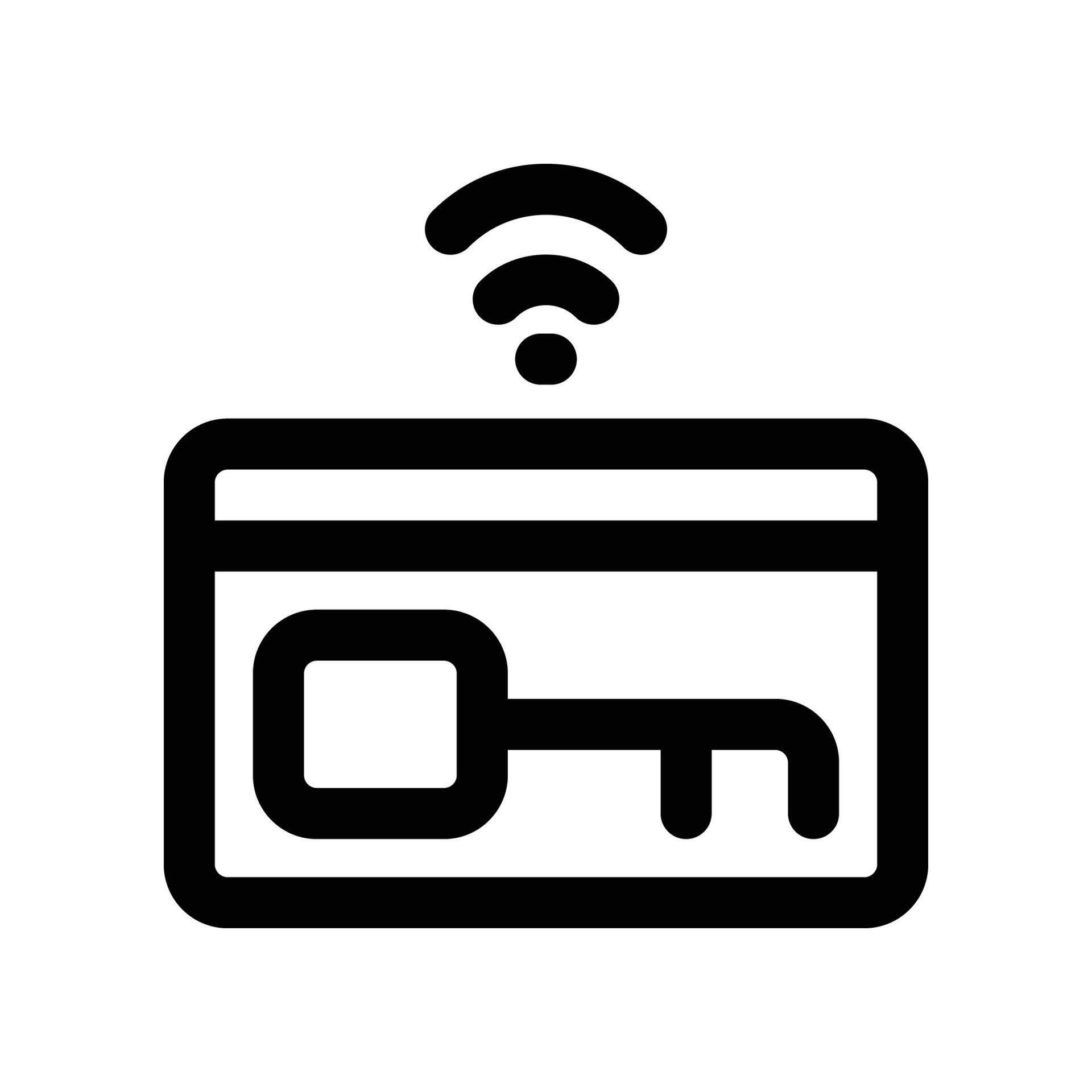 smart key icon. line icon for your website, mobile, presentation, and ...