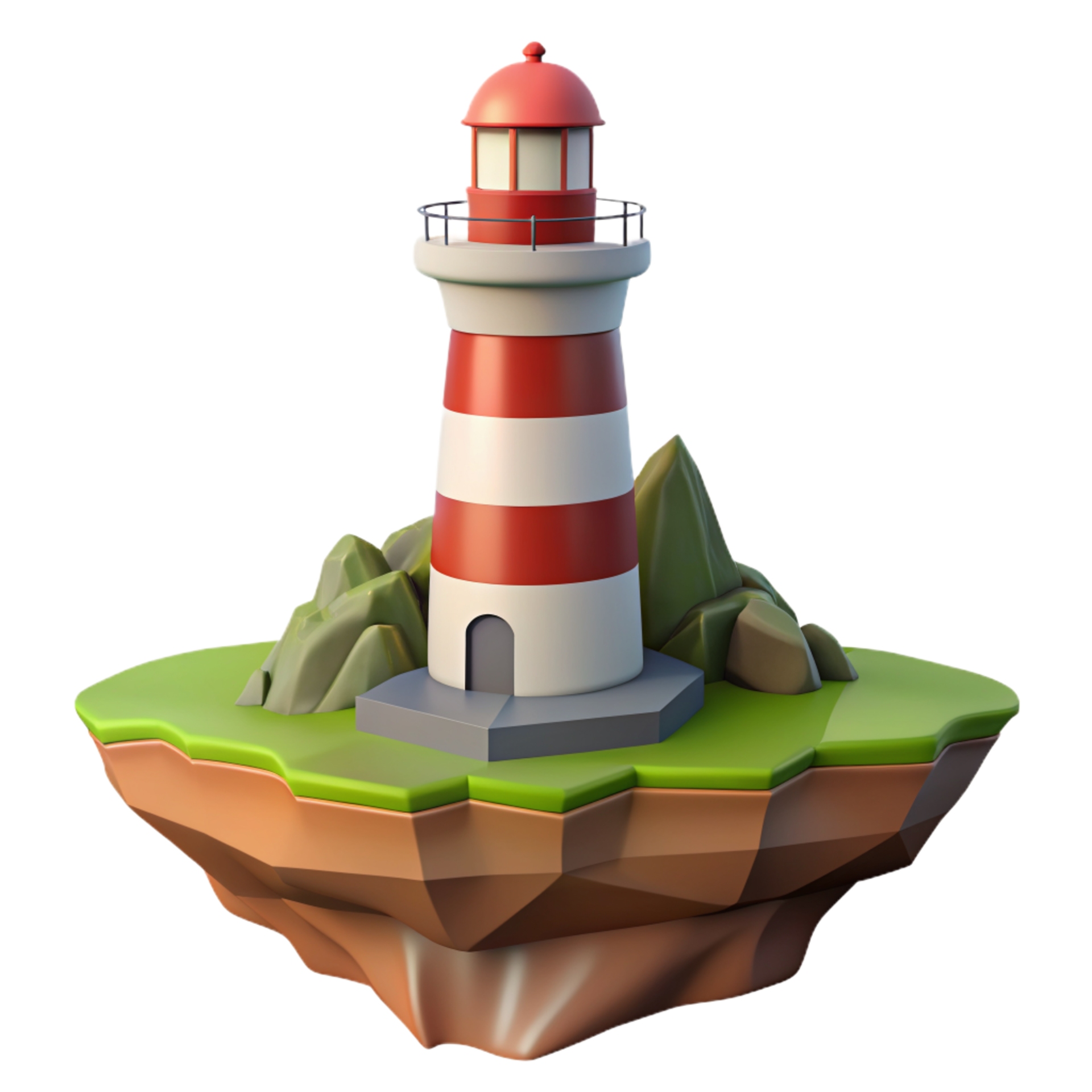 Lighthouse Tower 3d Object 45980845 PNG