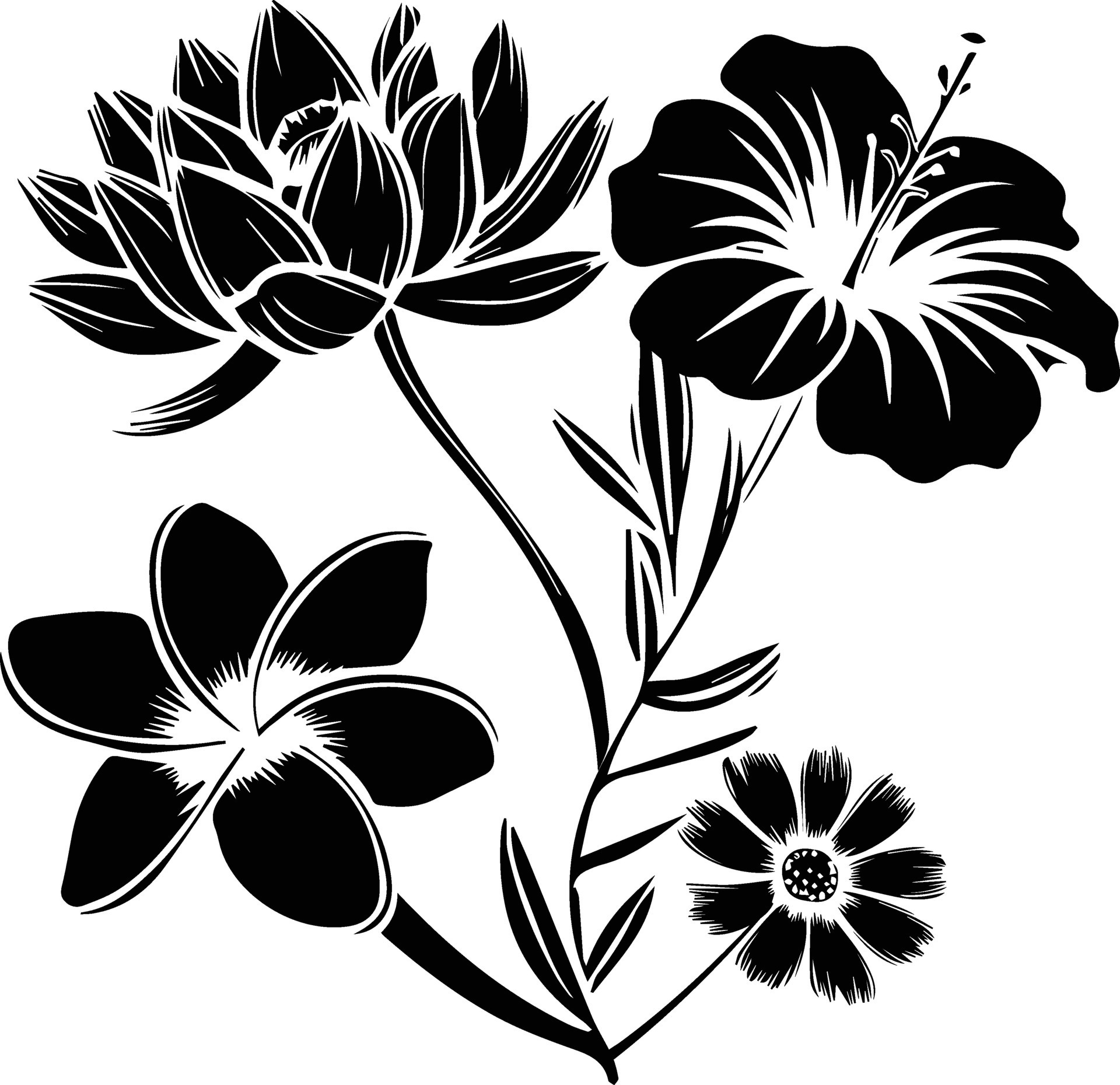 Illustrator Floral Art Vectors Design Free Download 45983655 Vector Art At Vecteezy