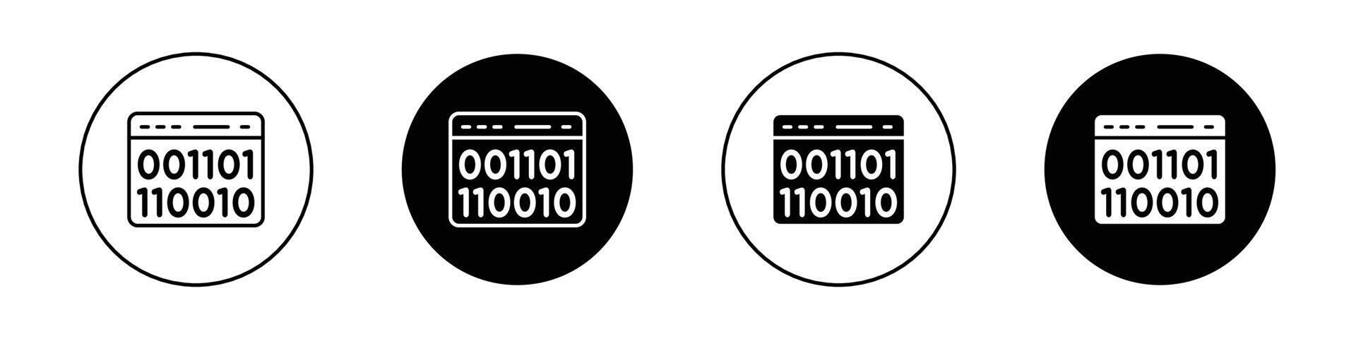 Binary code icon 45985581 Vector Art at Vecteezy