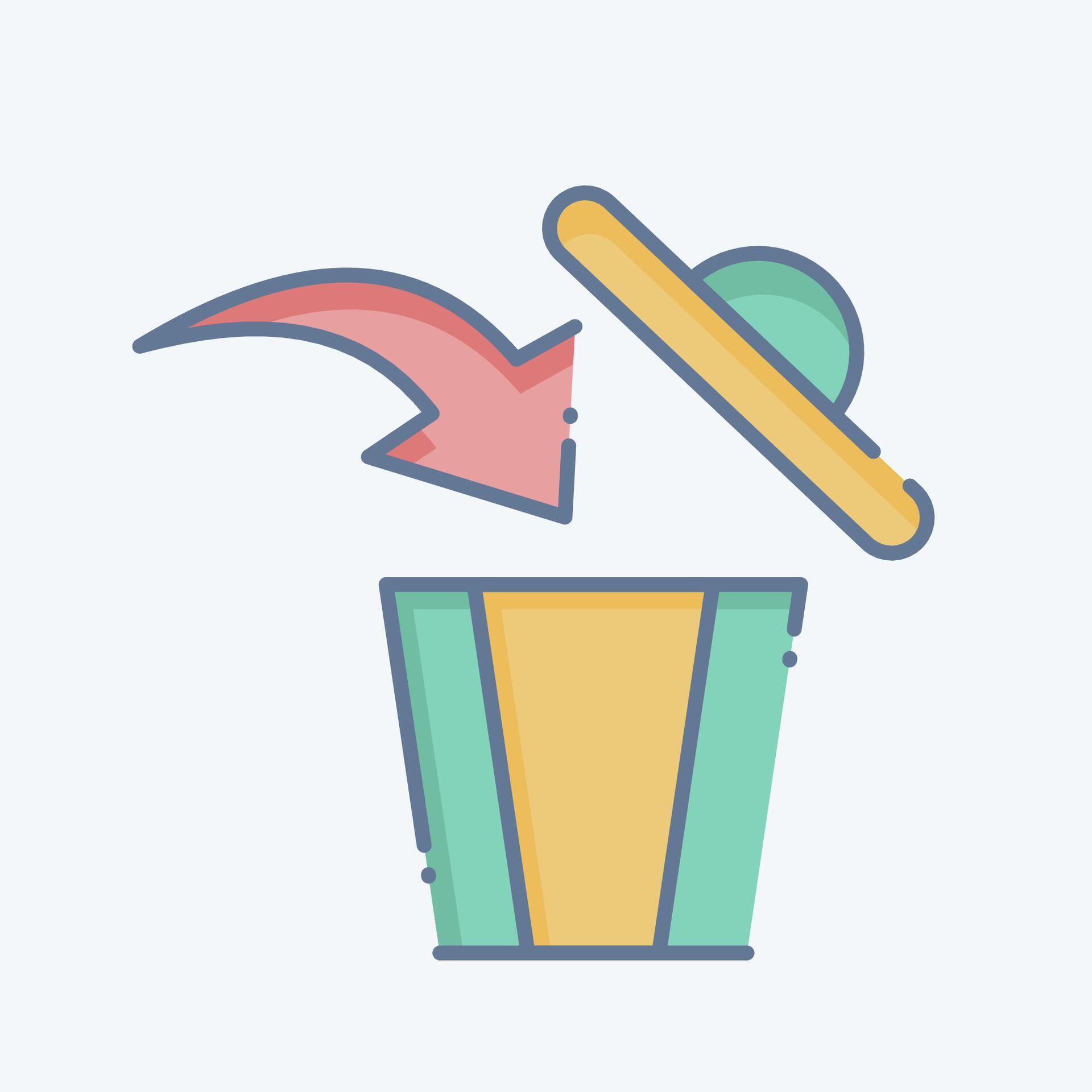 Icon Dispose. related to Delete symbol. doodle style. simple design ... Icon Dispose. related to Delete symbol. doodle style. simple design ...