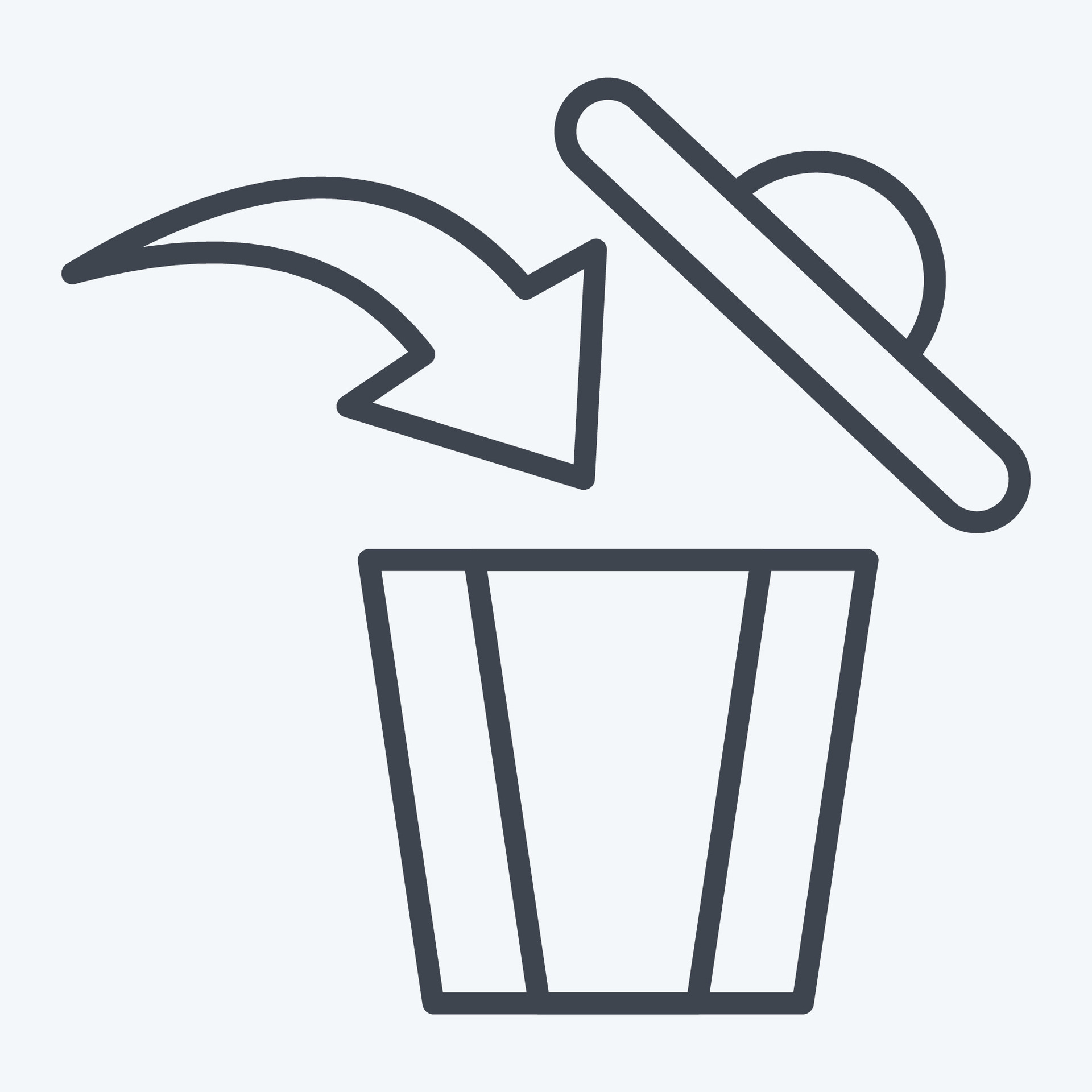 Icon Dispose. related to Delete symbol. line style. simple design ... Icon Dispose. related to Delete symbol. line style. simple design ...