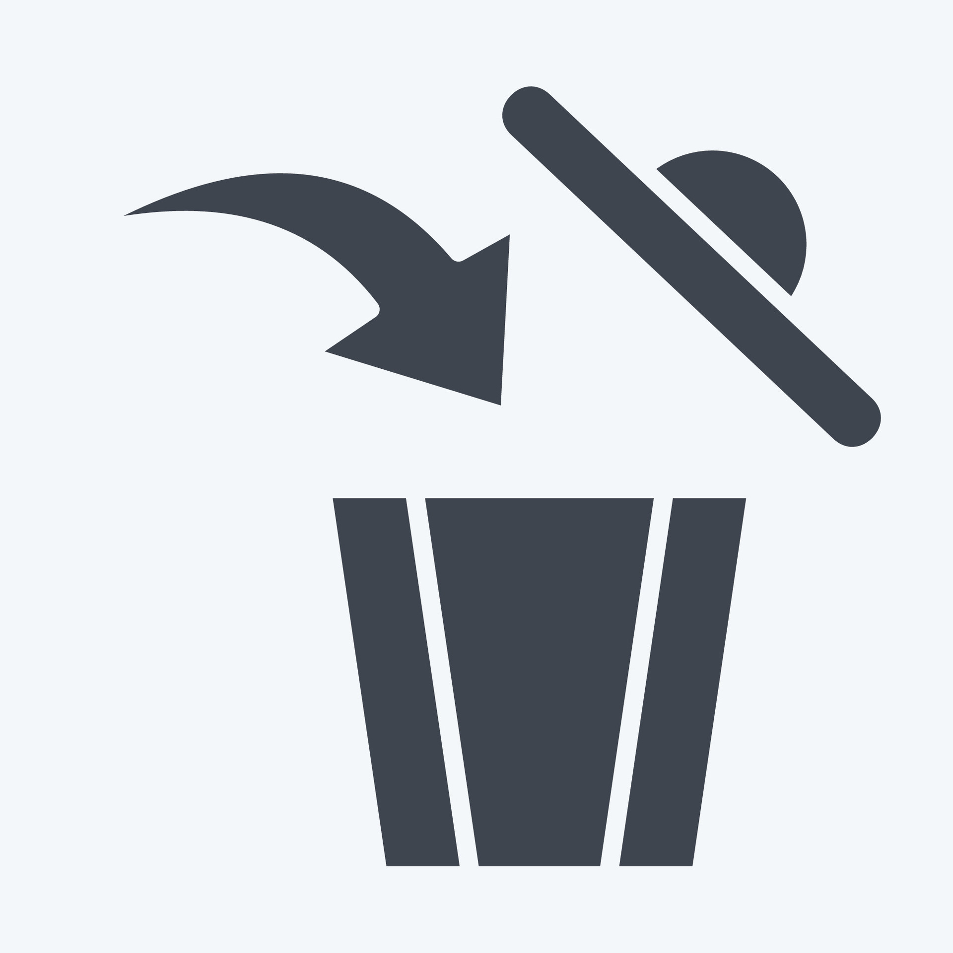 Icon Dispose. related to Delete symbol. glyph style. simple design ... Icon Dispose. related to Delete symbol. glyph style. simple design ...