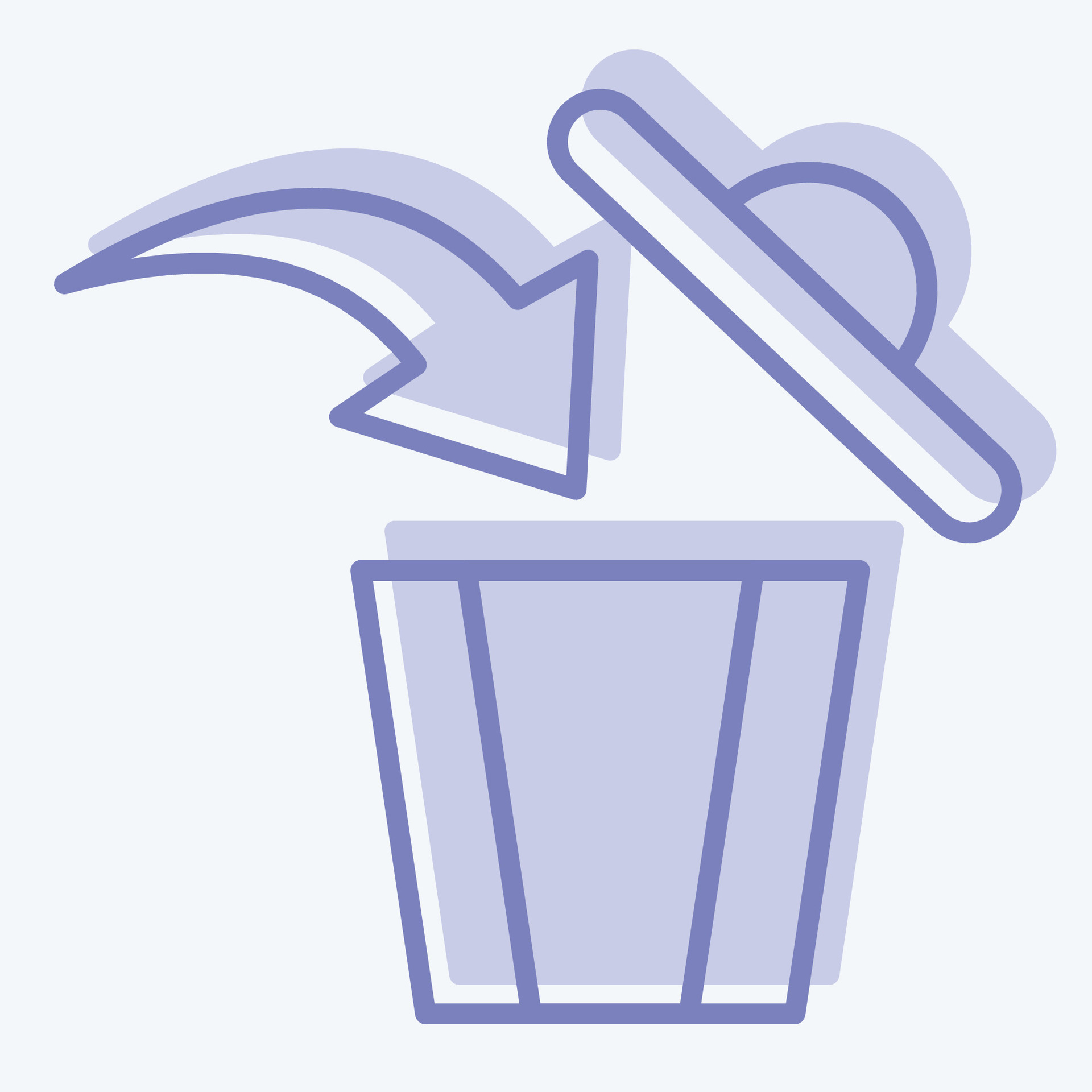 Icon Dispose. related to Delete symbol. two tone style. simple design ... Icon Dispose. related to Delete symbol. two tone style. simple design ...