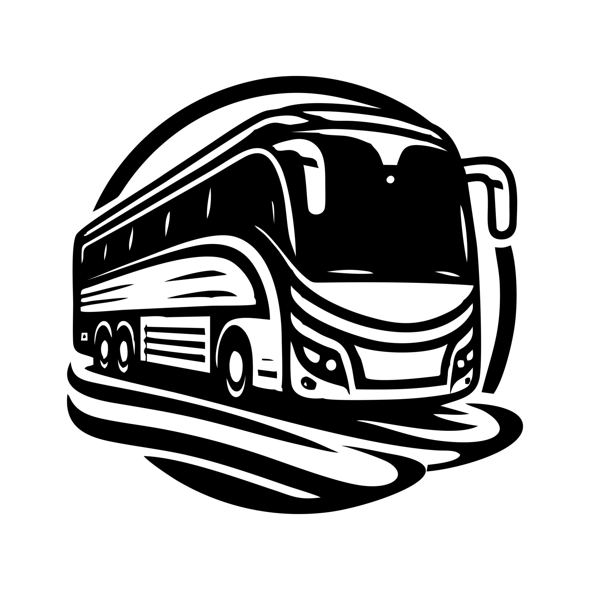 Bus Logo Design Templatetravel Bus Logo On White Background 45992779 Vector Art At Vecteezy