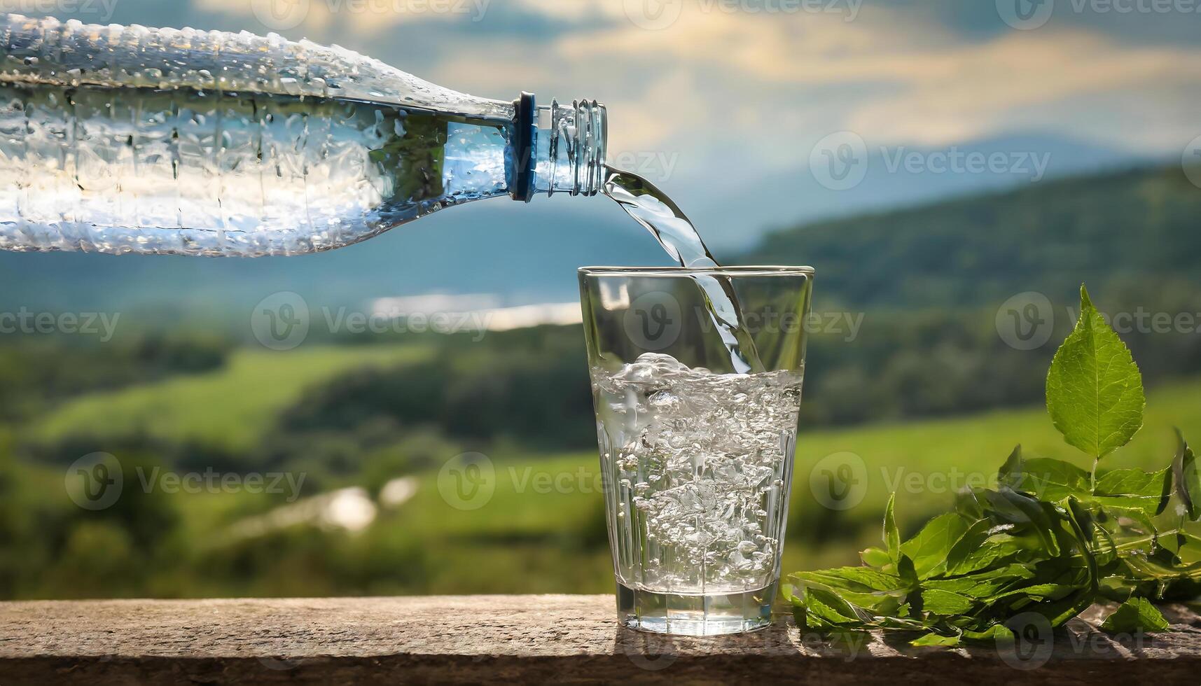 Water Being Poured Into Glass. 45993397 Stock Photo at Vecteezy