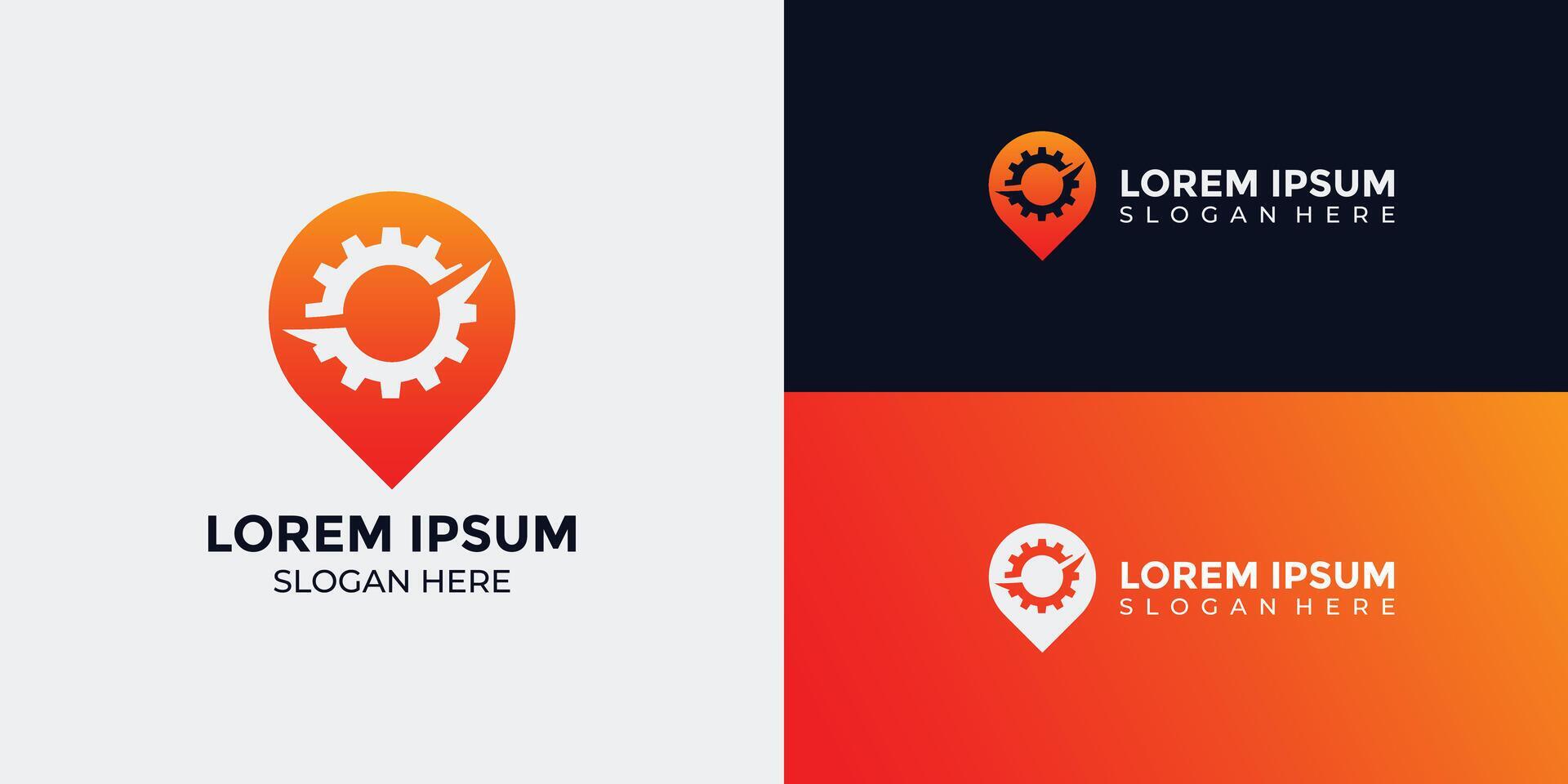 Map Pin Icon In Flat Style Gps Position Marker Pointer Symbol Navigation Button 45999218 Vector