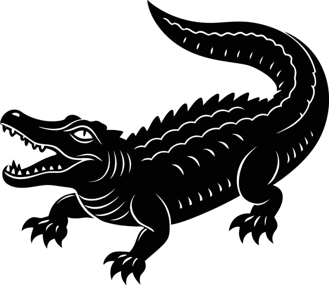 crocodile isolated on white background 46001134 Vector Art at Vecteezy