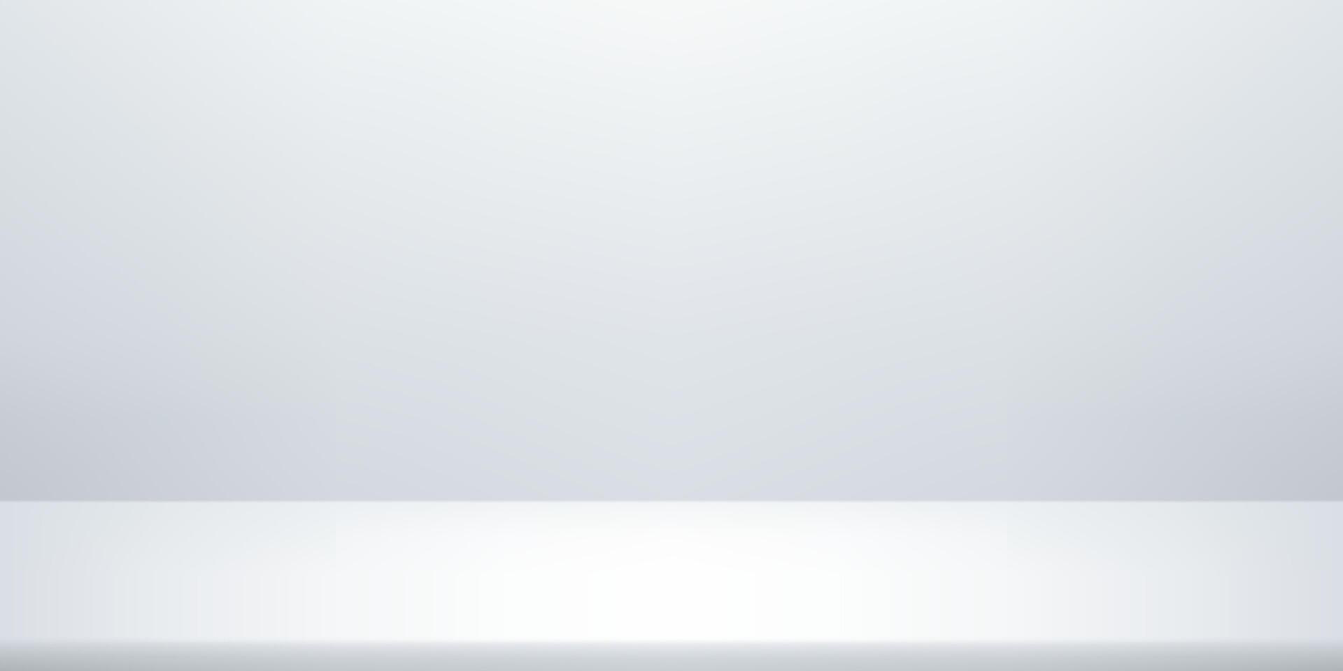 Empty White studio room wall background. Clean design for displaying ...