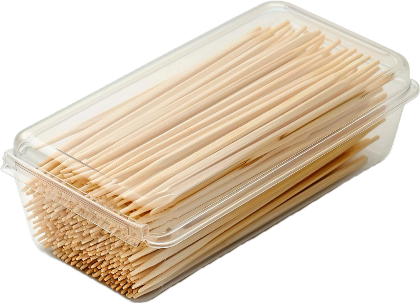 Box of Wooden Toothpicks in Clear Container. 46004112 PNG Box of Wooden Toothpicks in Clear Container. 46004112 PNG