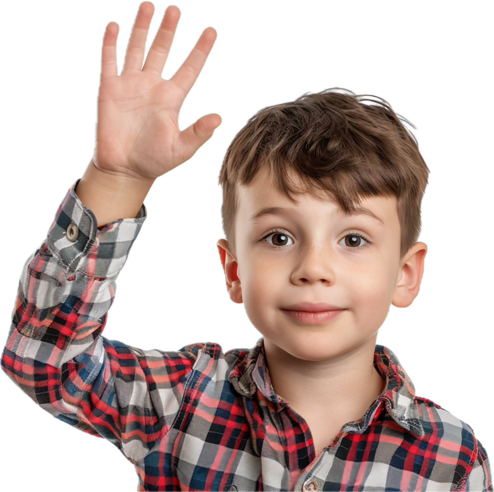 Young boy raising hand in classroom. 46004498 PNG Young boy raising hand in classroom. 46004498 PNG
