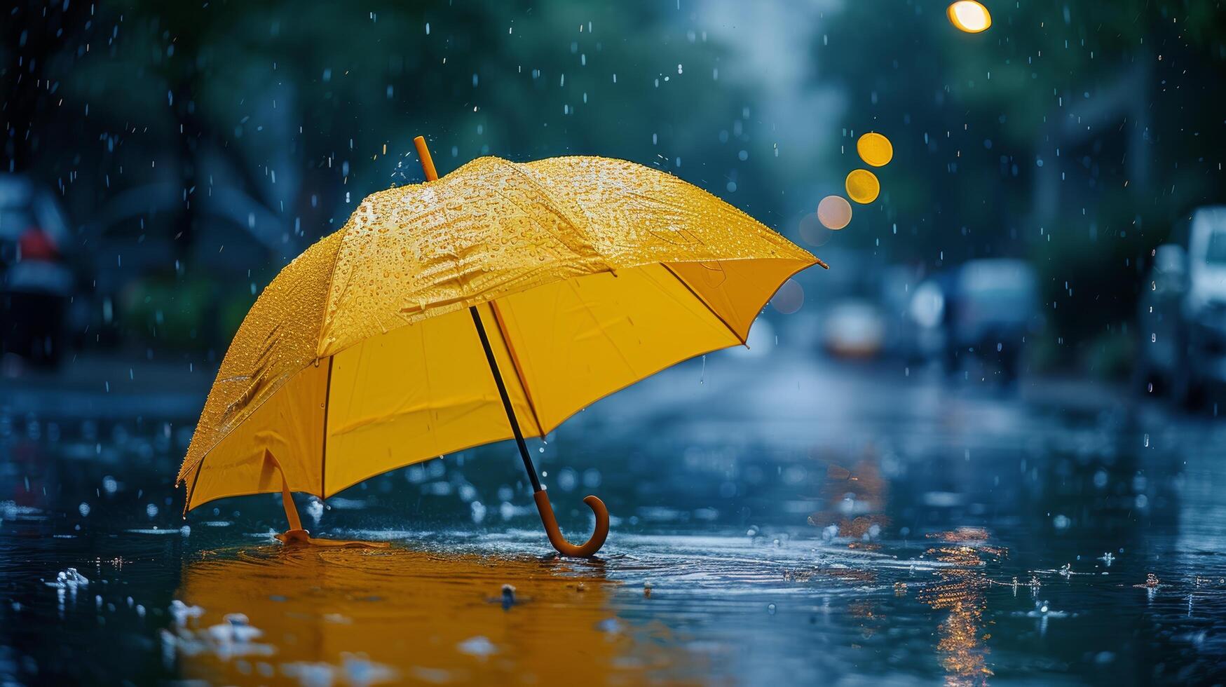 Yellow umbrella store