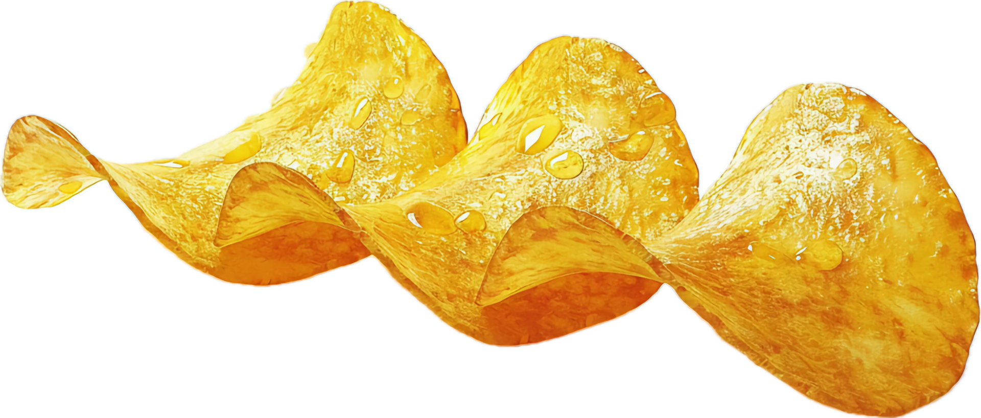 Stack Of Curved Potato Chips 46005868 Png